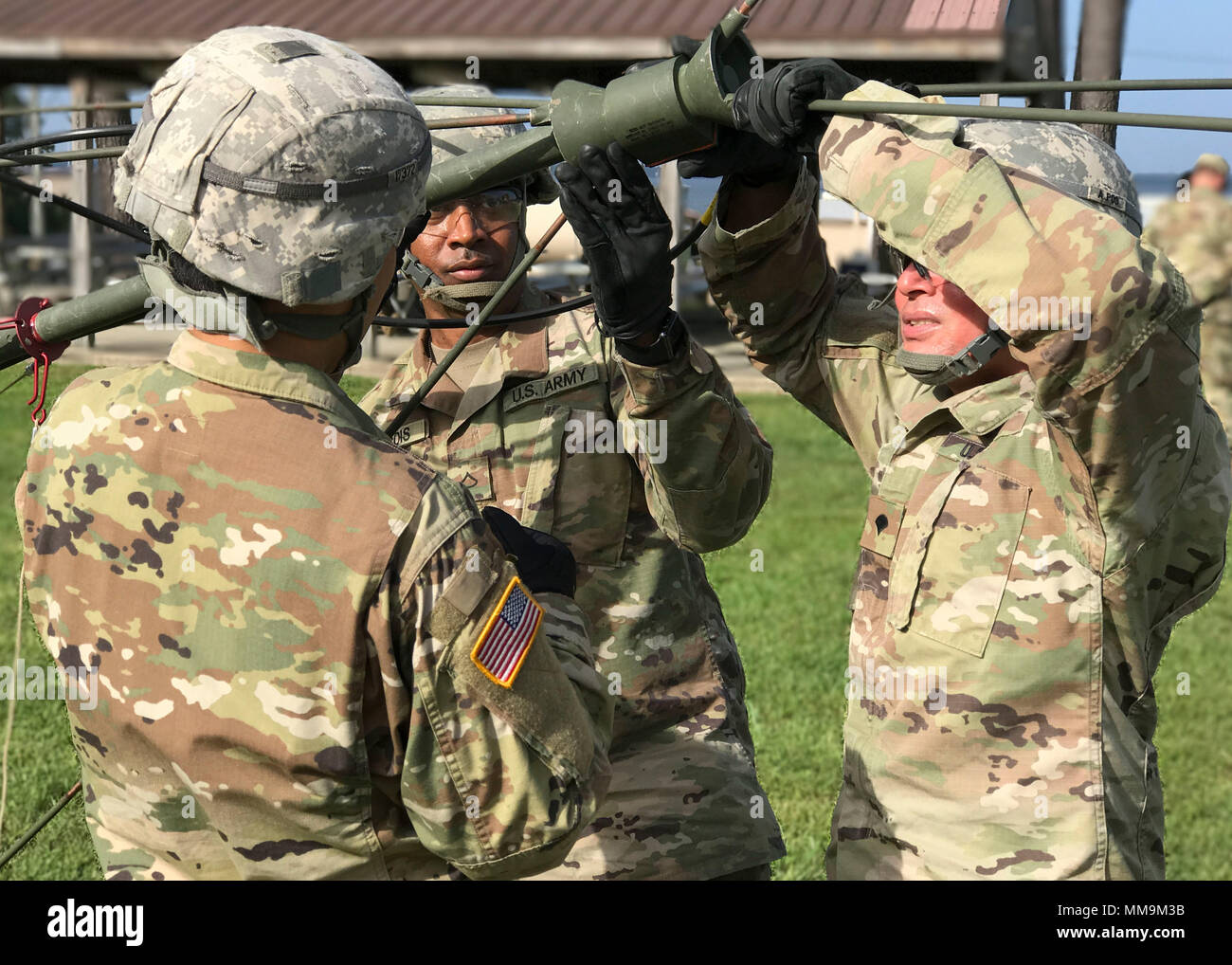 U.S. Army Soldiers assigned to the 558th Transportation Company, 10th ...