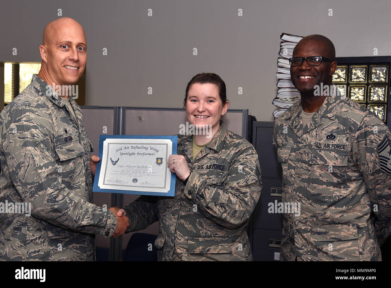 Staff Sgt. Allison Gochenour, 22nd Contracting Squadron contracting ...
