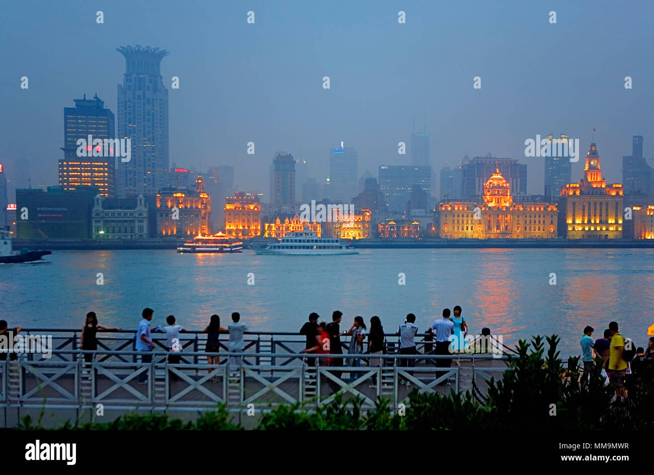 China.Shanghai: The Bund from Pudong Stock Photo - Alamy