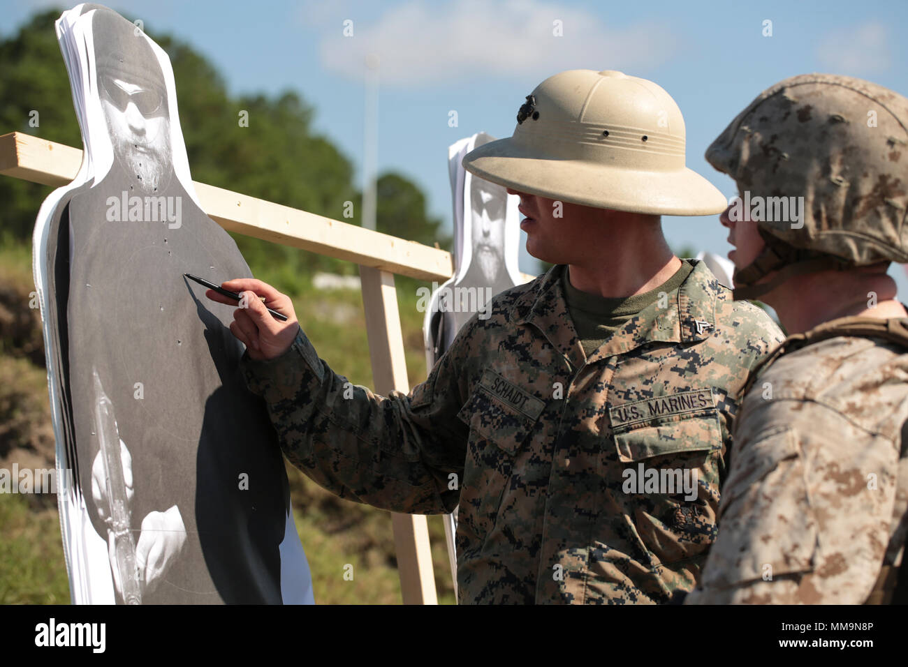 U.S. Marine Corps Cpl. Tanner Schaidt with Weapons and Field Training ...