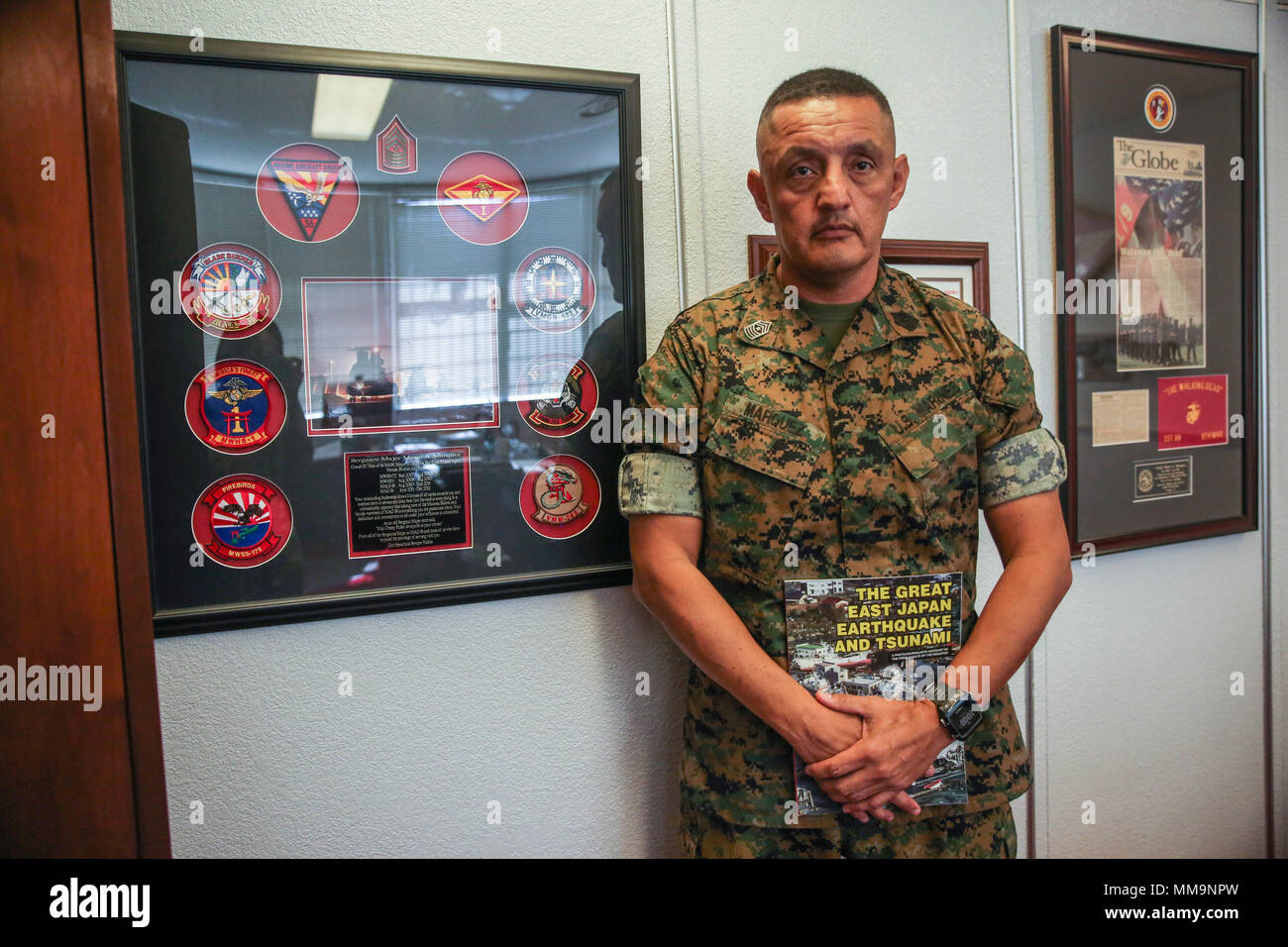 Sgt. Maj. Mario Marquez, sergeant major of III Marine Expeditionary ...