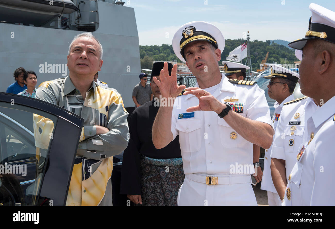 170922-N-OU129-418 LUMUT, Malaysia (September 22, 2017) Capt. Matthew ...