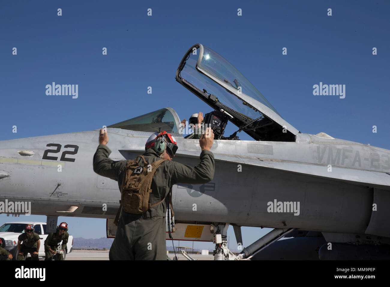 U.S. Marine Corps Sgt. Patrick Opp, left, an Aircraft Ordnance ...