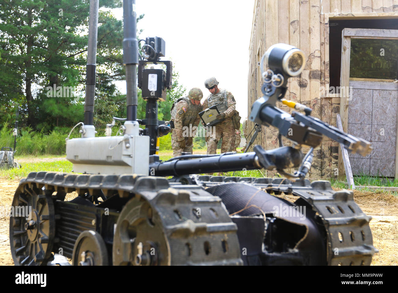 Sgt. 1st Class Joshua Tygret and Sgt. Austin Murphy, assigned to 744th ...