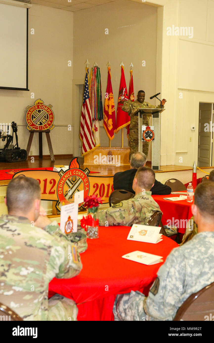 The 40th Chief of Ordnance, Brig. Gen. David Wilson, gives a speech to ...