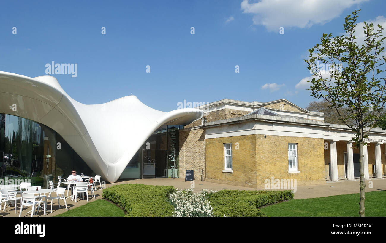 Serpentine Gallery Kensington Park London UK Stock Photo - Alamy