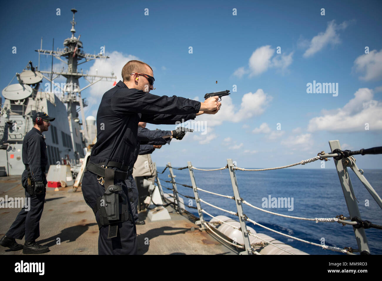 170919-N-TR141-0109 WESTERN PACIFIC (Sept. 19, 2017) Gunner’s Mate 3rd ...