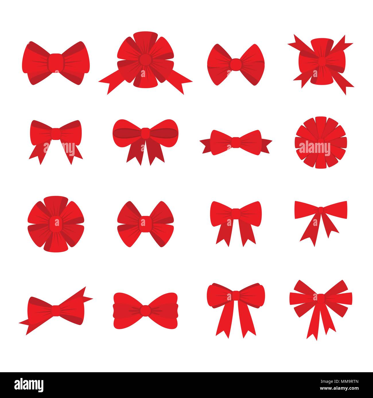 Vector red bow Stock Vector Image & Art - Alamy