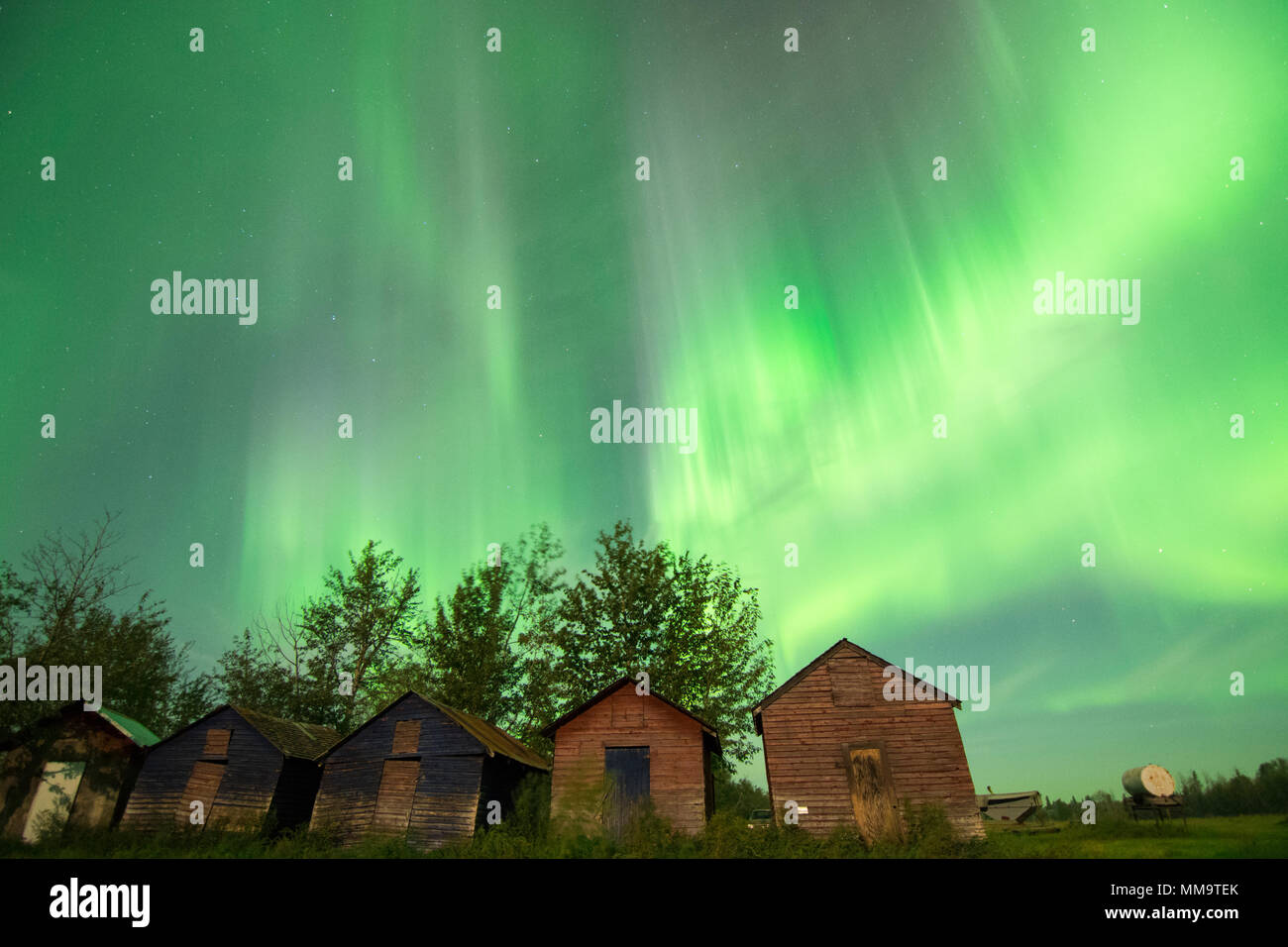 Northern lights on farm hi-res stock photography and images - Alamy