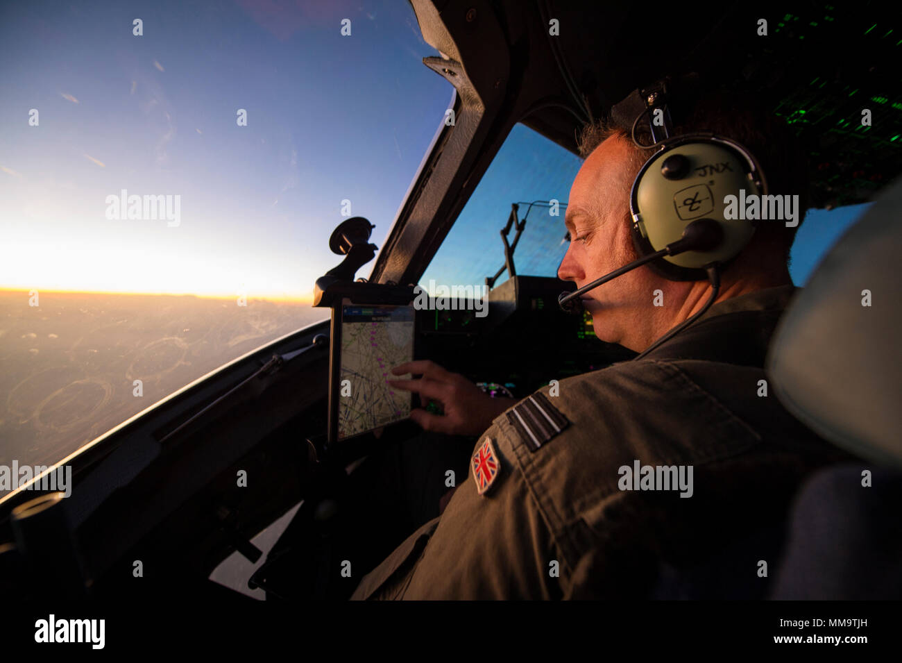 Royal Air Force Flight Lt. Matt Jenkinson, a C-17 pilot from the 14th ...