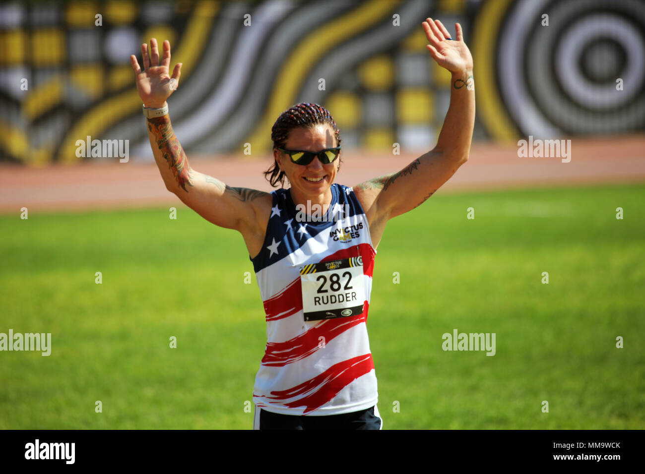 U.S. Marine Lance Corporal retired Sarah Rudder wins gold in the 100 ...
