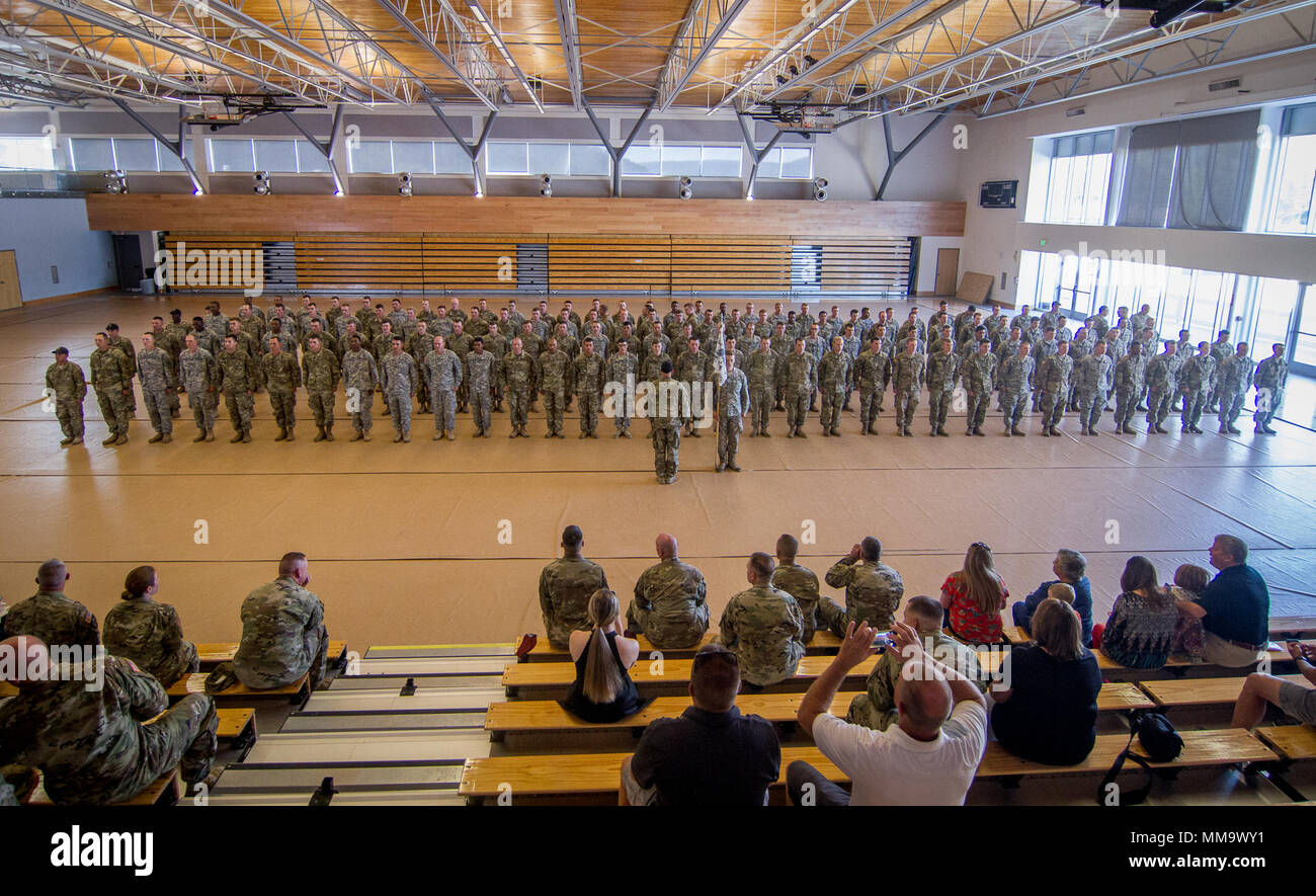 In a cermony held September 22, 2017, students of Air Assault class 307 ...