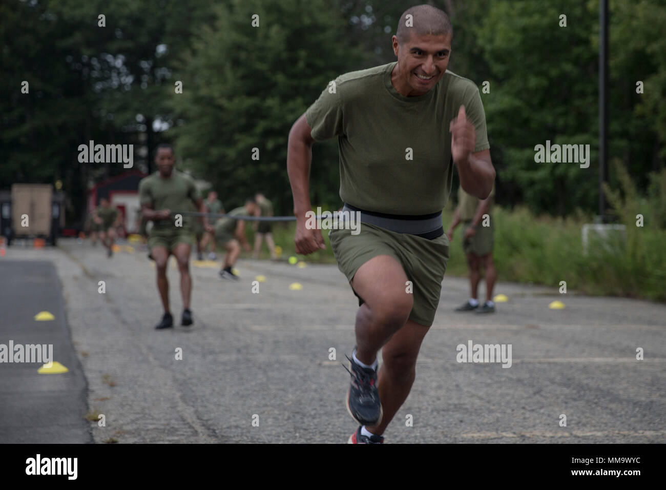 U.S. Marines participate in Force Fitness drills as a part of the Force ...