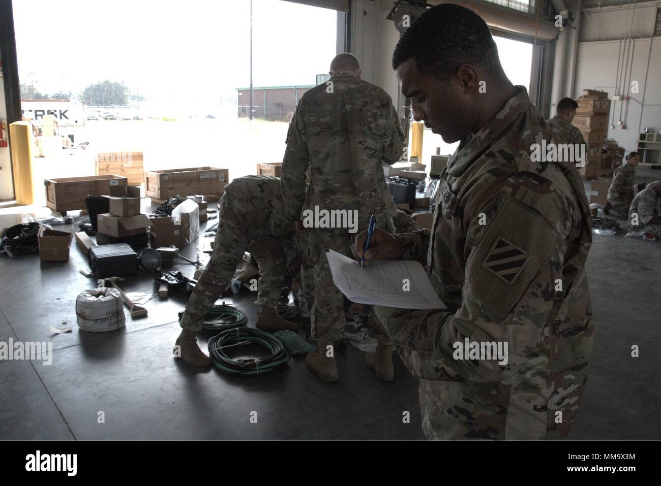 Soldiers of 703rd Brigade Support Battalion, 3rd Infantry Division ...