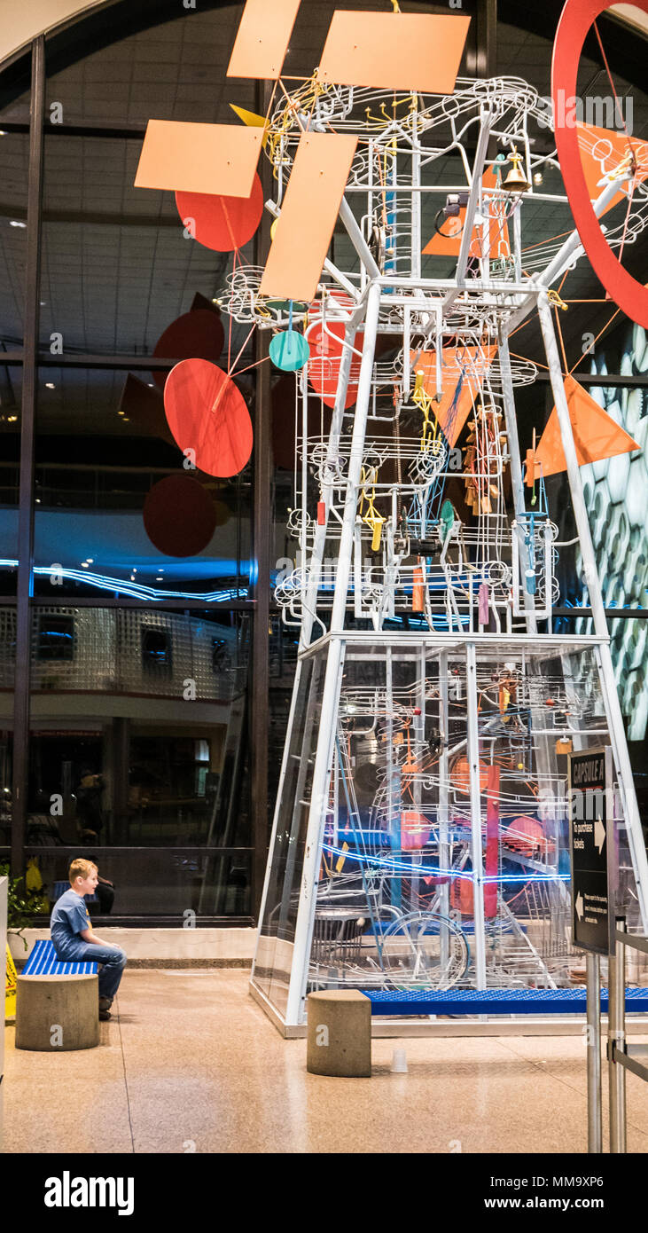 AudioKinetic Sculpture by George Rhoads entitled "Archimedean ...