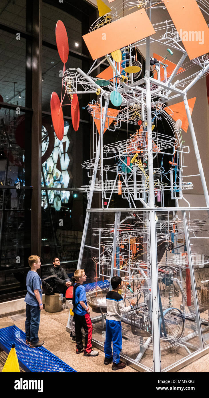 AudioKinetic Sculpture by George Rhoads entitled "Archimedean ...