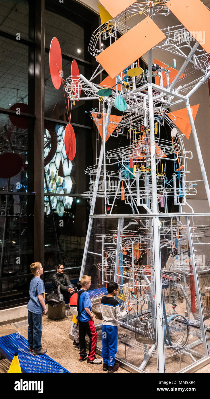 AudioKinetic Sculpture by George Rhoads entitled "Archimedean ...