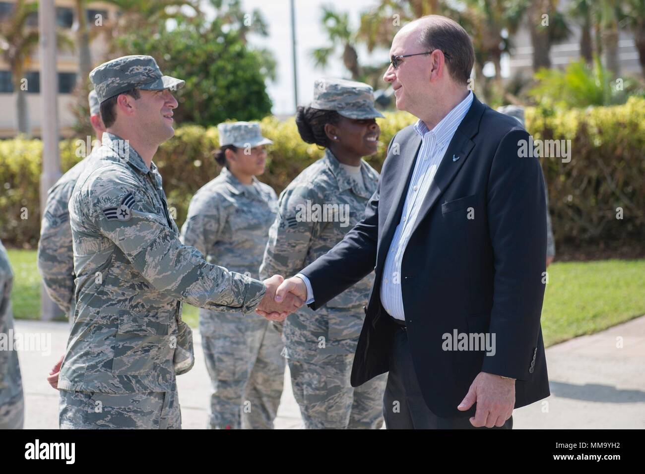 The Under Secretary of the Air Force, Matthew Donovan, thanks Senior ...