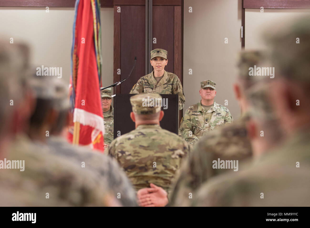 Lt. Col. Krista Soria of Springfield, Illinois, commander of the 123rd ...