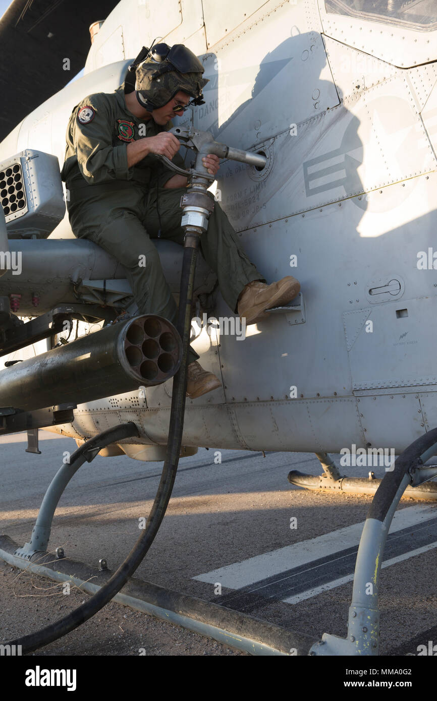 U.S. Marine Corps Capt. Derick Staffenson, an AH-1 pilot with Marine ...