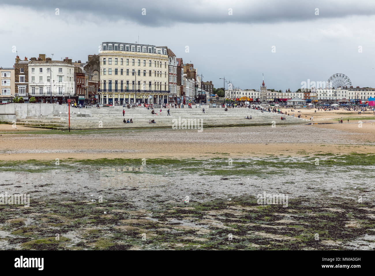 Margate Beach Scene Stock Photo - Alamy