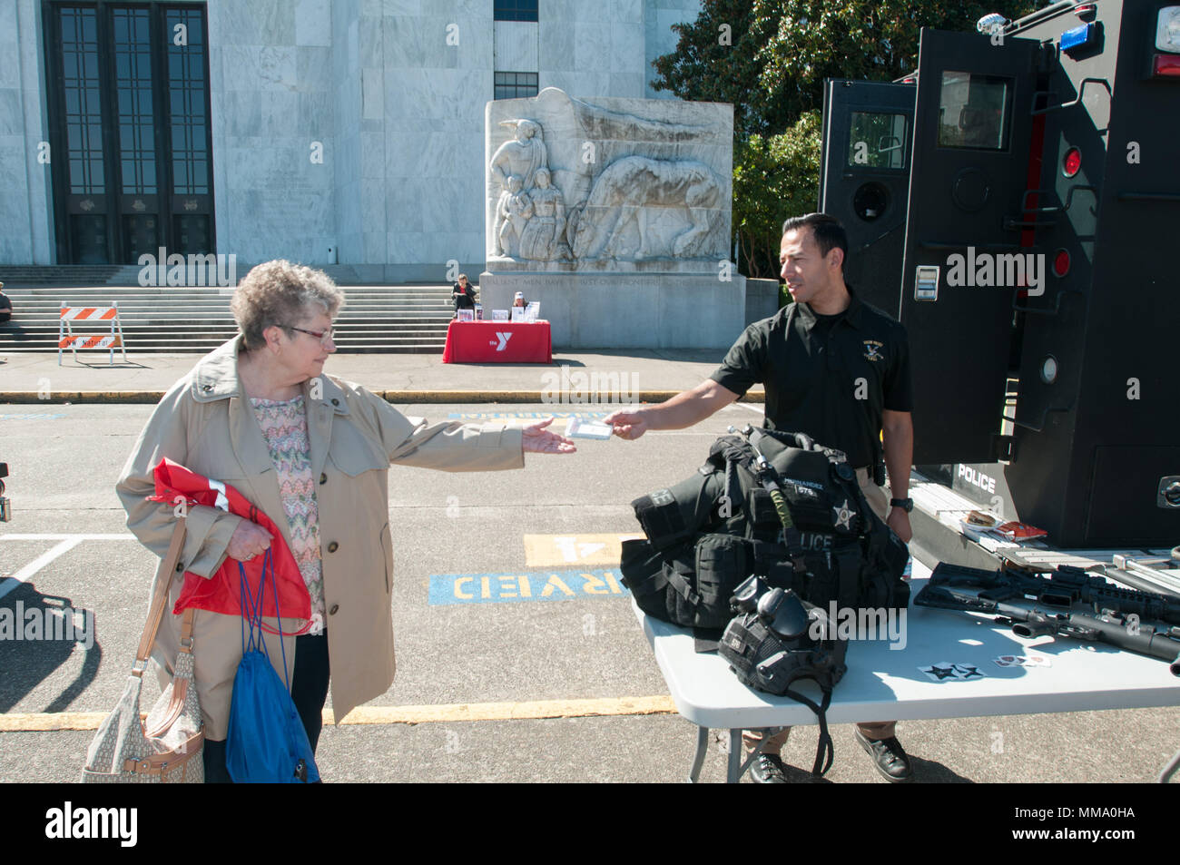 Officer Erick Hernandez, with the Salem Police Department’s SWAT team ...