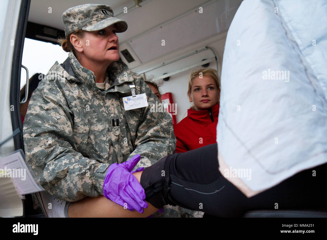 Capt. Jessica Taylor, physician assistant with Medical Support Unit ...