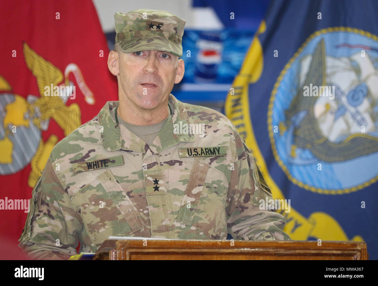 Maj. Gen. Pat White, commanding general of Combined Joint Forces Land ...