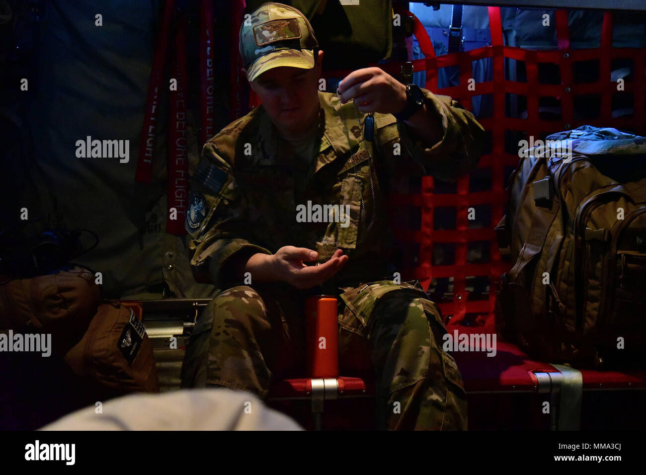 1st Lt. David Carruth, 61st Airlift Squadron pilot, puts his wedding ...