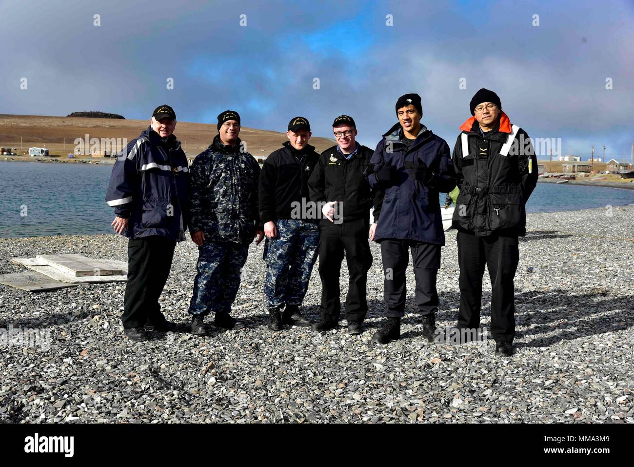 ULUKHUKTOK, Canada - From left: Royal Canadian Navy Master Seaman ...