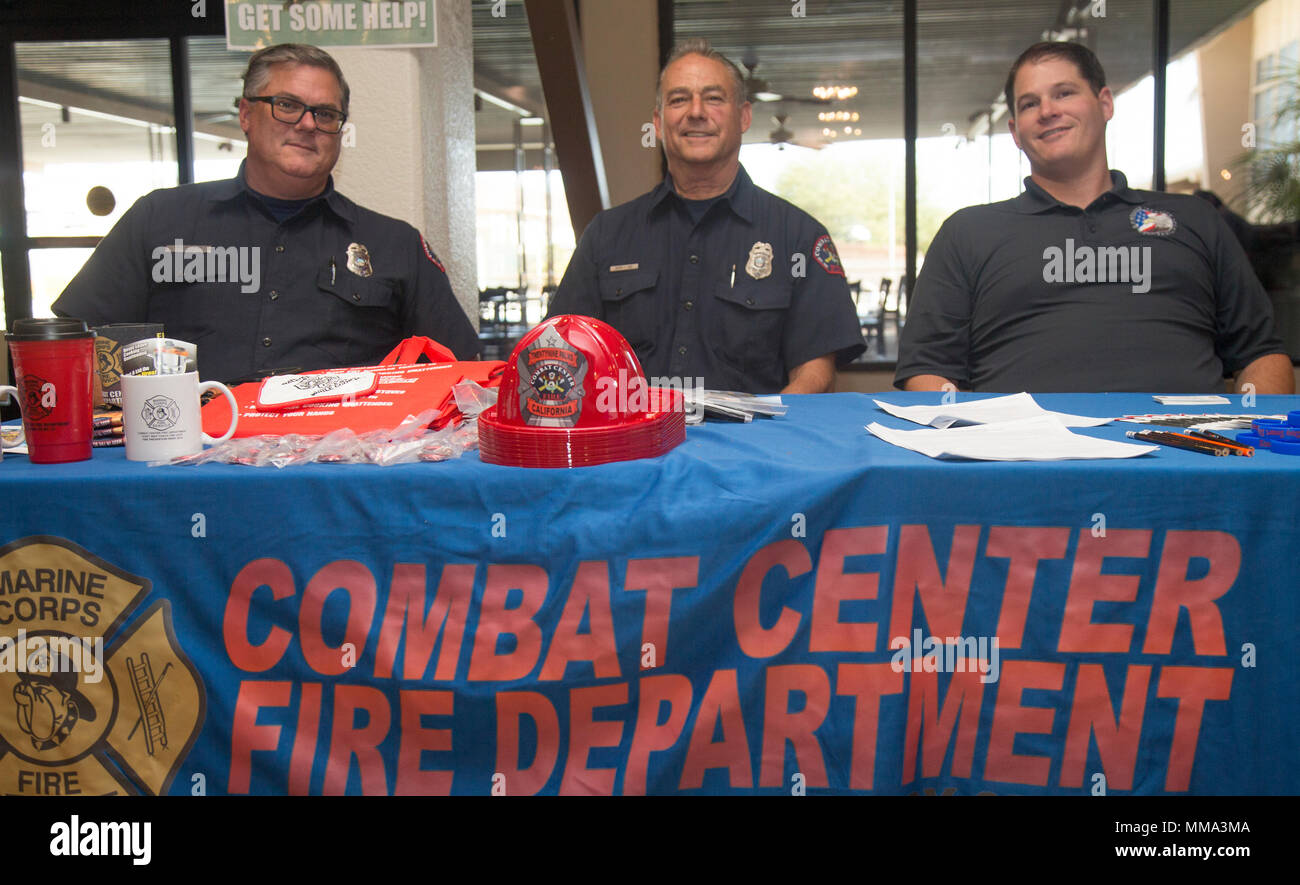 Mike Parker and Mark Aid, Combat Center Fire Department, and David ...
