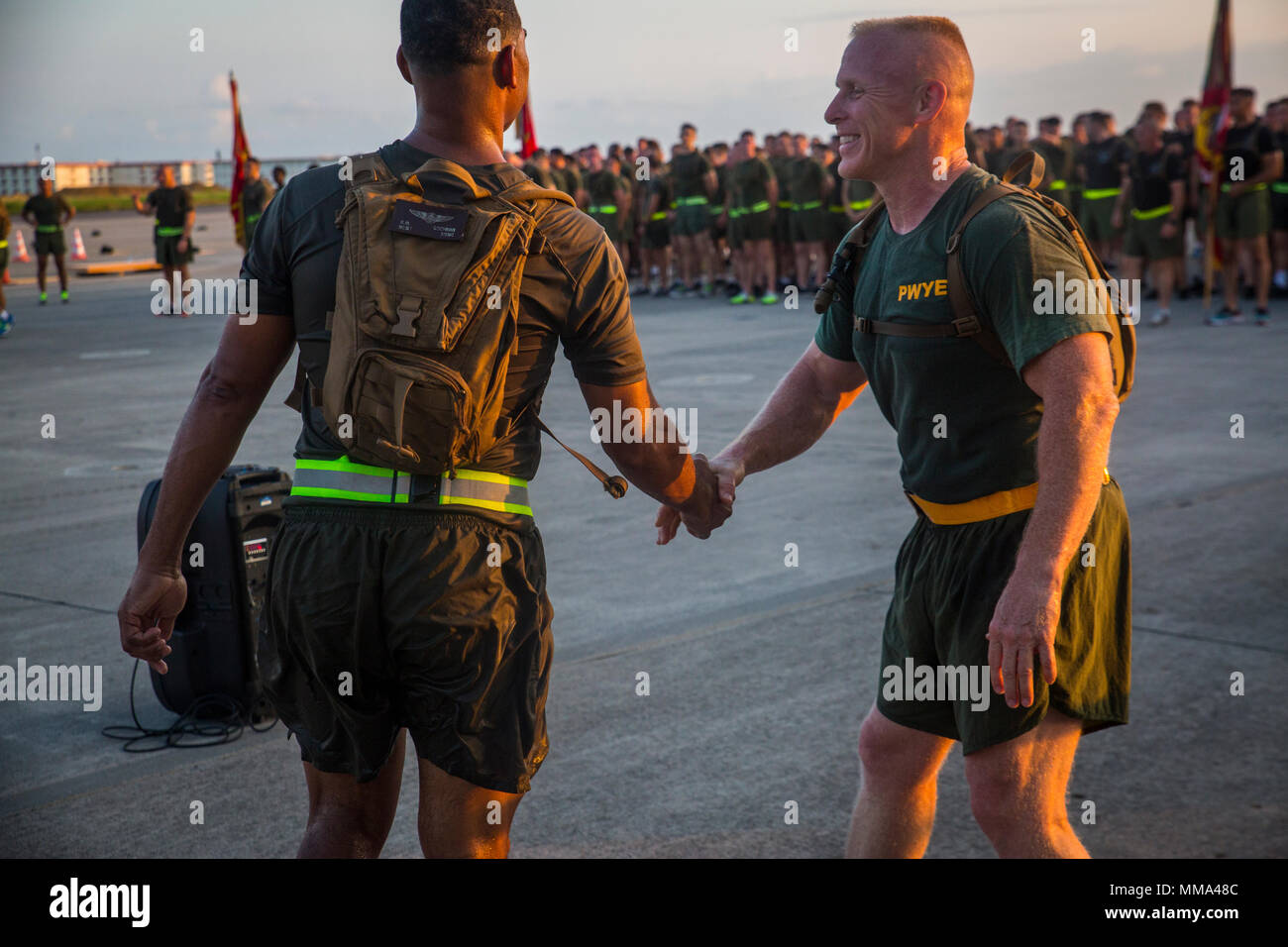 Brig. Gen. Thomas D. Weidley, 1st Marine Aircraft Wing’s commanding ...