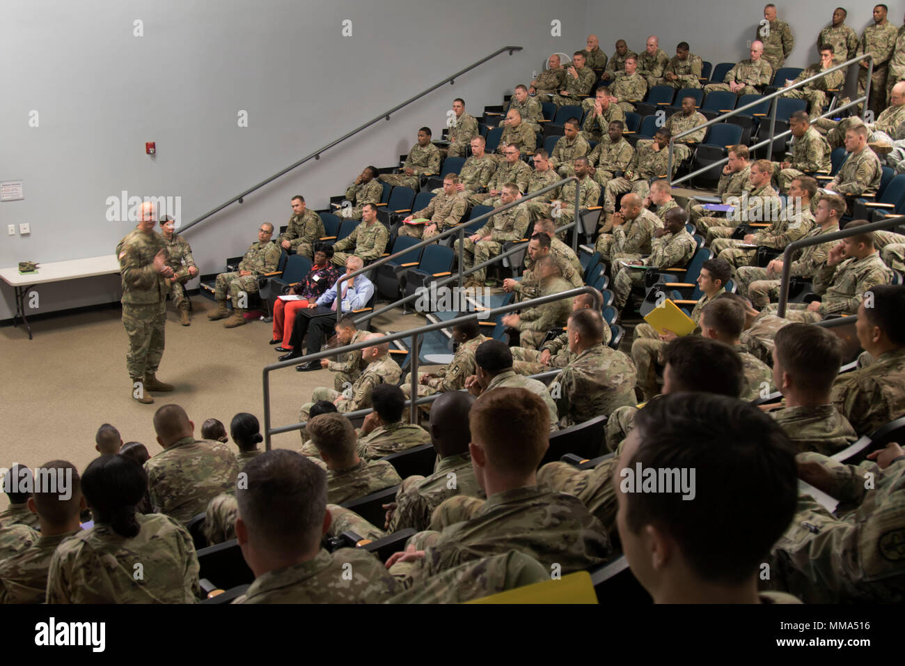 Col. Scott O’Neal, chief of staff for Task Force Marne, gives a brief ...