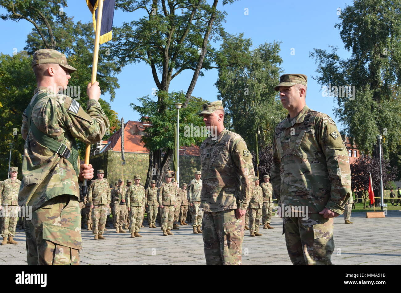 MARKET SQUARE, ZAGAN, Poland — Col. Michael Simmering, commander, 3rd ...