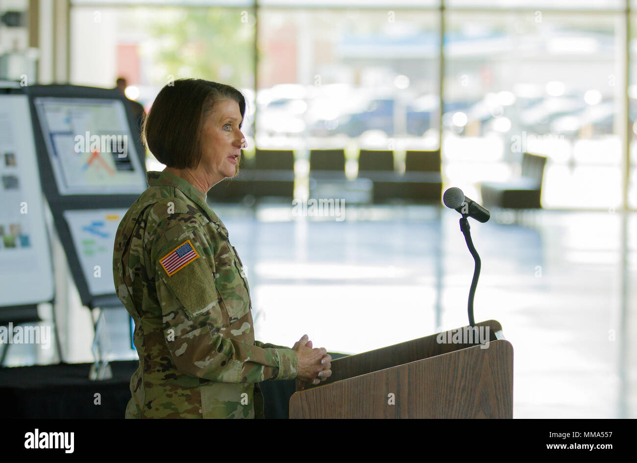 Alabama National Guard Adjutant General Maj. Gen. Sheryl Gordon speaks ...