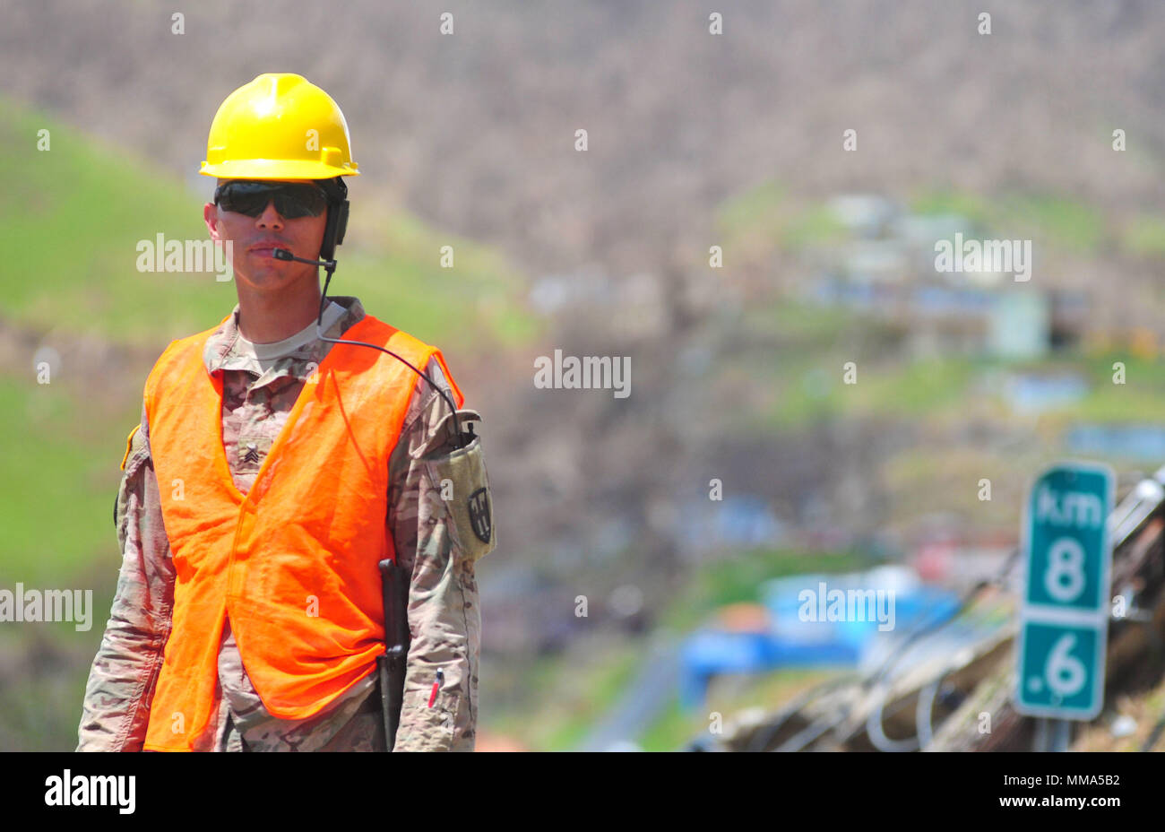 Guardsmen of the 190th Engineer Battalion of the Puerto Rico Army ...