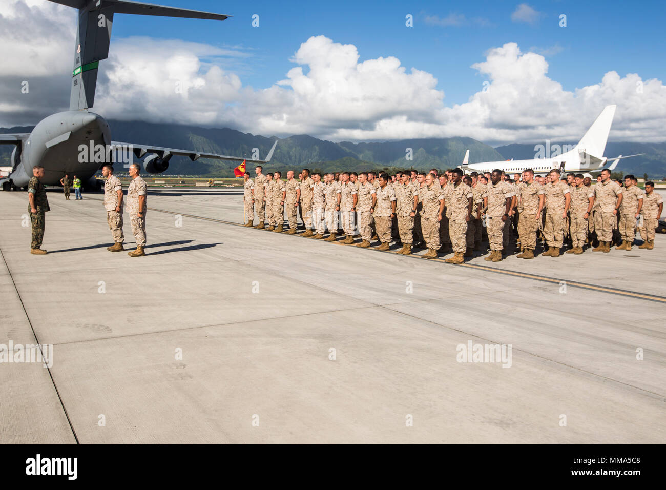Col. Christopher Patton, the commanding officer of Marine Aircraft ...
