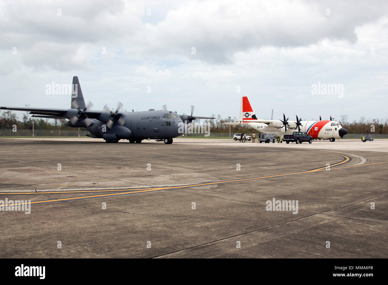 Aircraft operations resume at Muniz Air National Guard Base in the days ...