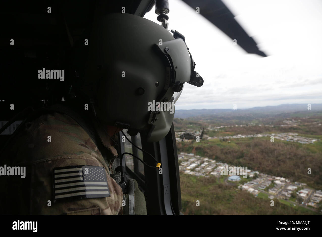 U.S. Army Sgt. Joshua Collins, assigned to the 101st Combat Aviation ...