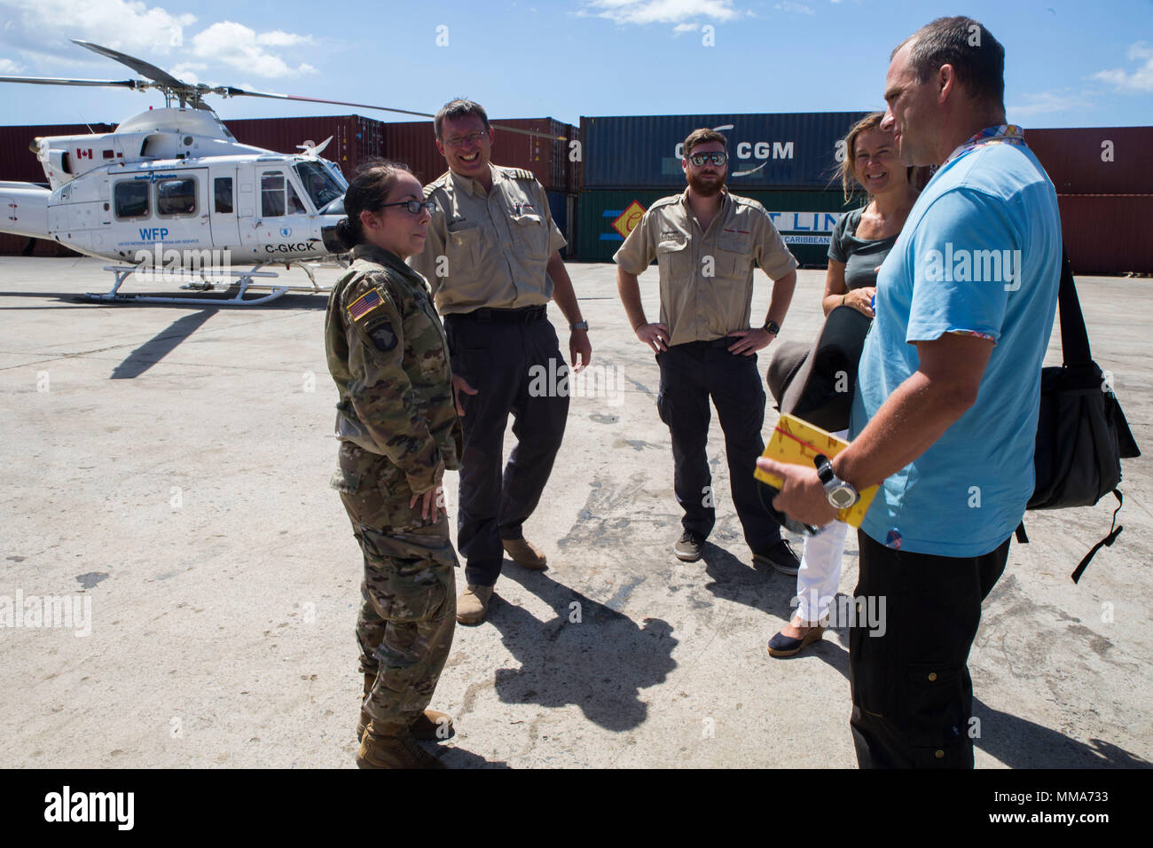U.S. Army Maj. Rosemary M. Reed, left, a civil-military affairs officer ...