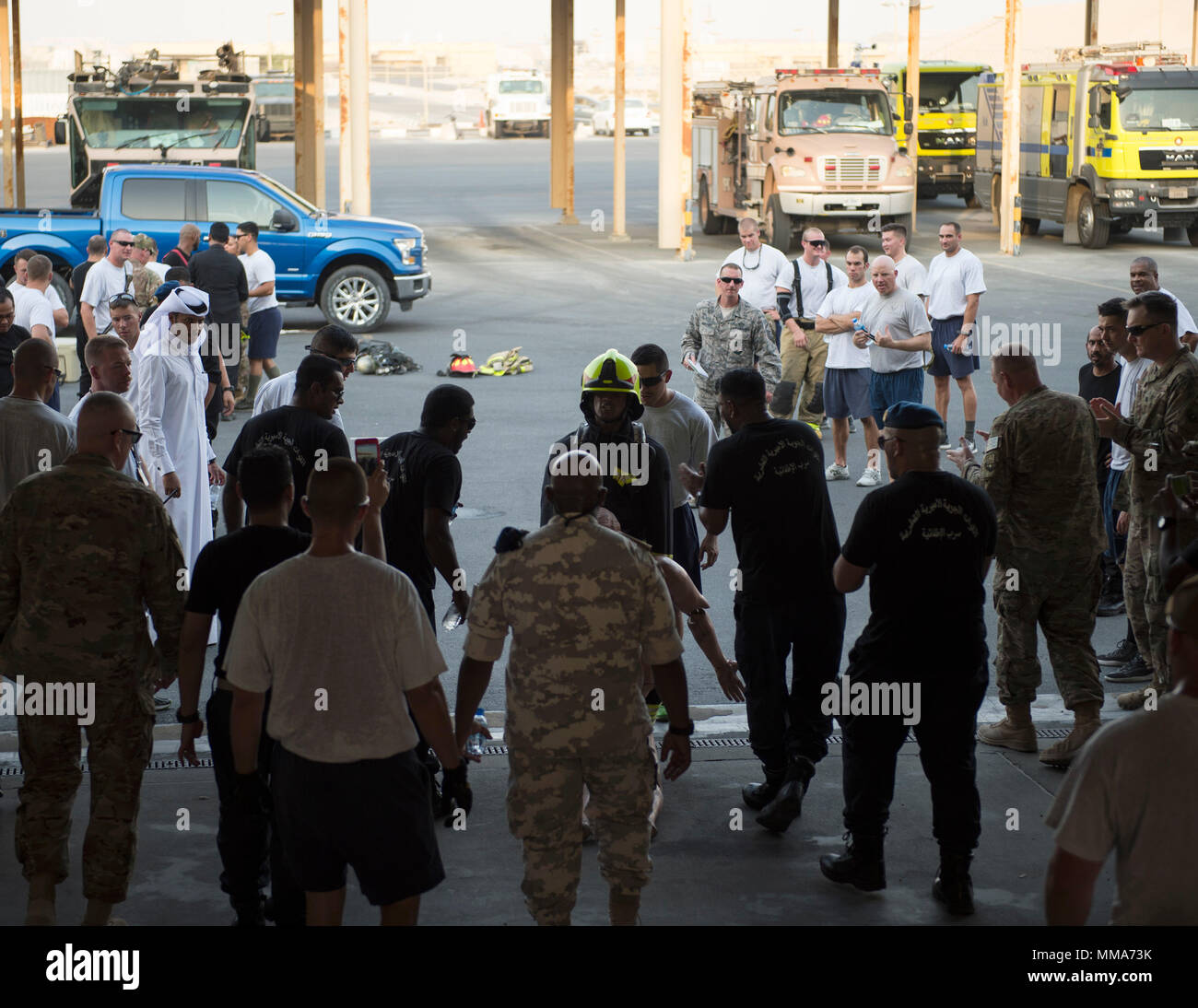 Qatar emiri air force fire department hi-res stock photography and ...