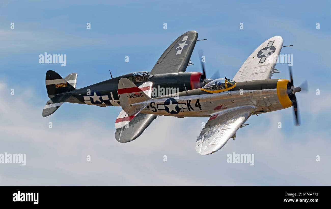 Airplanes vintage WWII P-47 Thunderbolt aircraft Stock Photo - Alamy