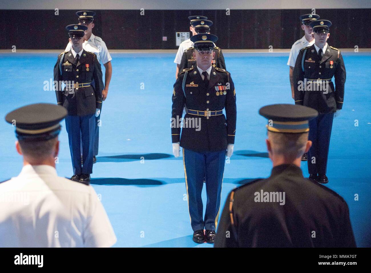 Soldiers of the 3d U.S. Infantry Regiment (The Old Guard) participate ...