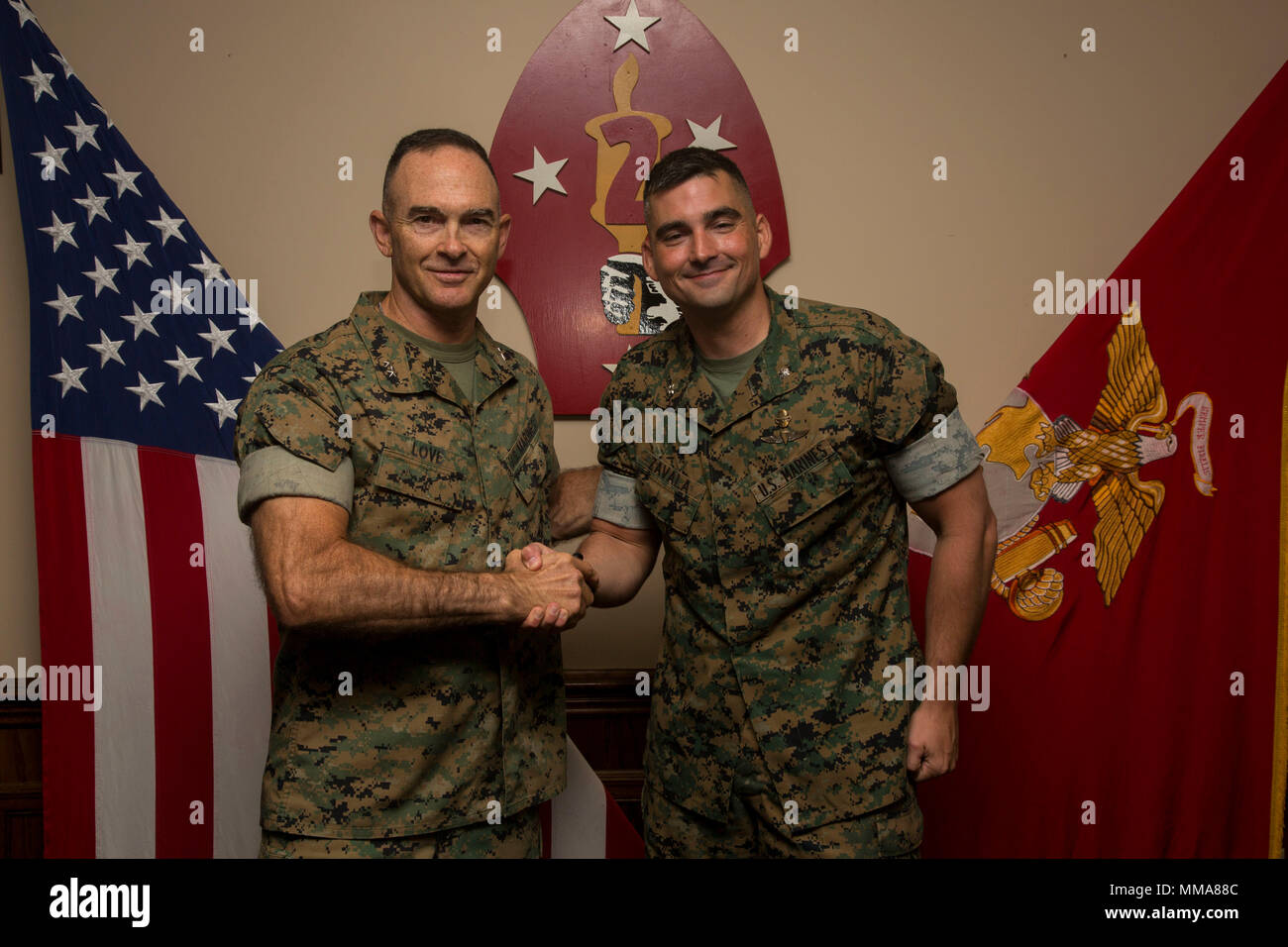 U.S. Marine Corps Maj. Gen. John K. Love, commanding general, 2nd ...