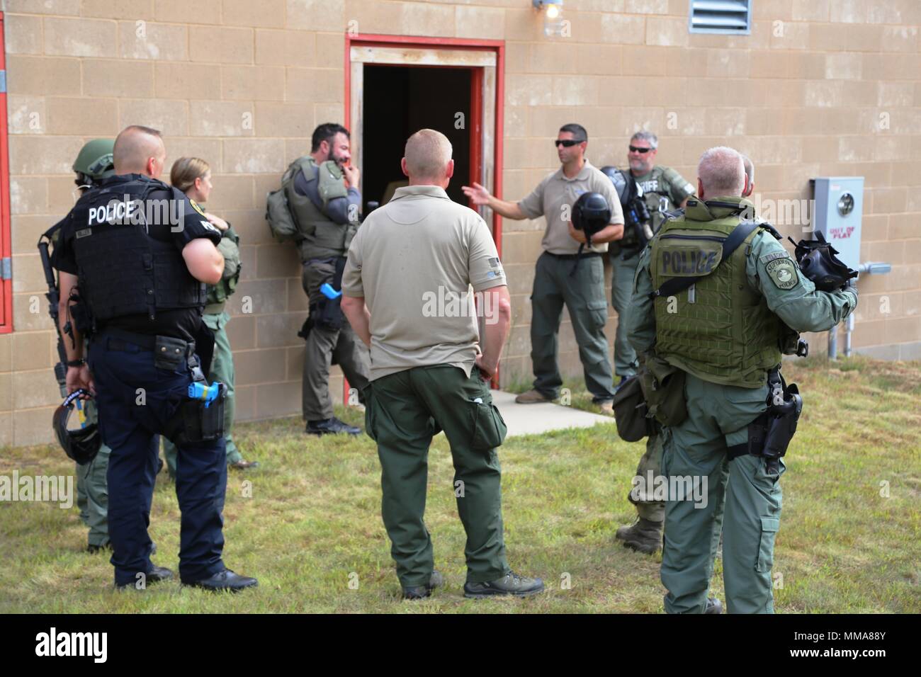 Wisconsin law-enforcement personnel from several counties gather to ...