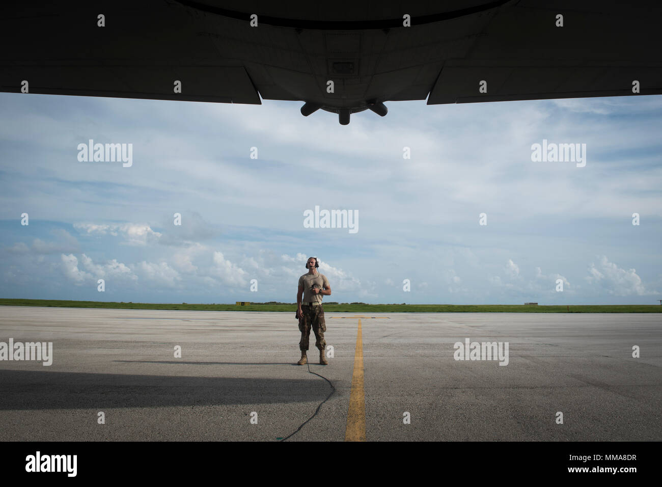 An Air Commando with the 15th Aircraft Maintenance Unit performs pre ...