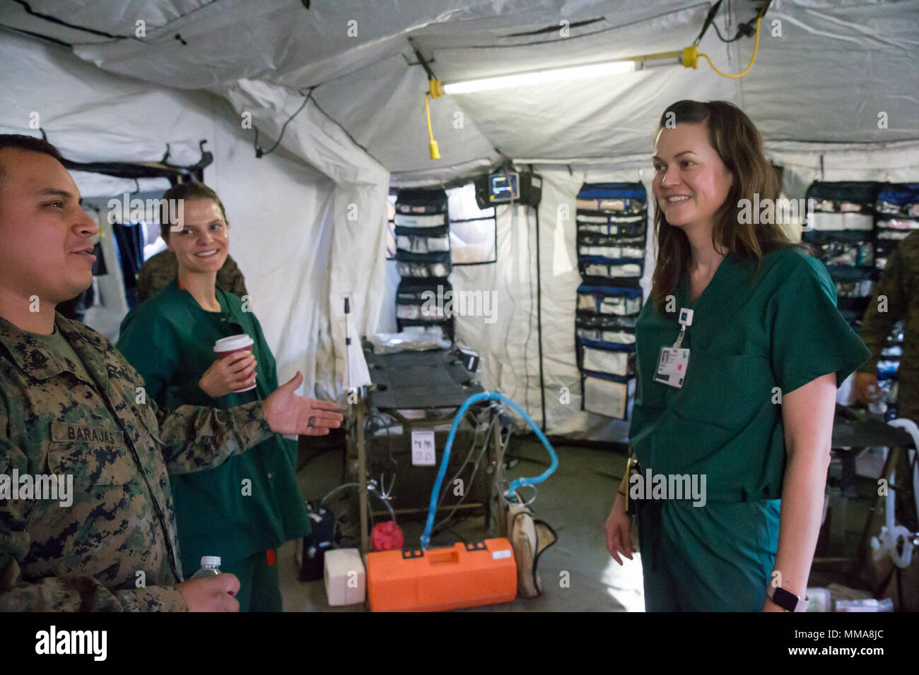 U.S. Navy Hospitalman 3rd Class Juan Barajas, corpsman, Charlie Company ...