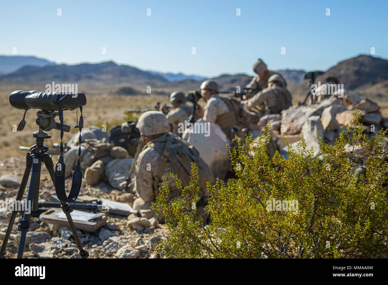 U.S. Marines with the Regimental Surveillance and Target Acquisition ...