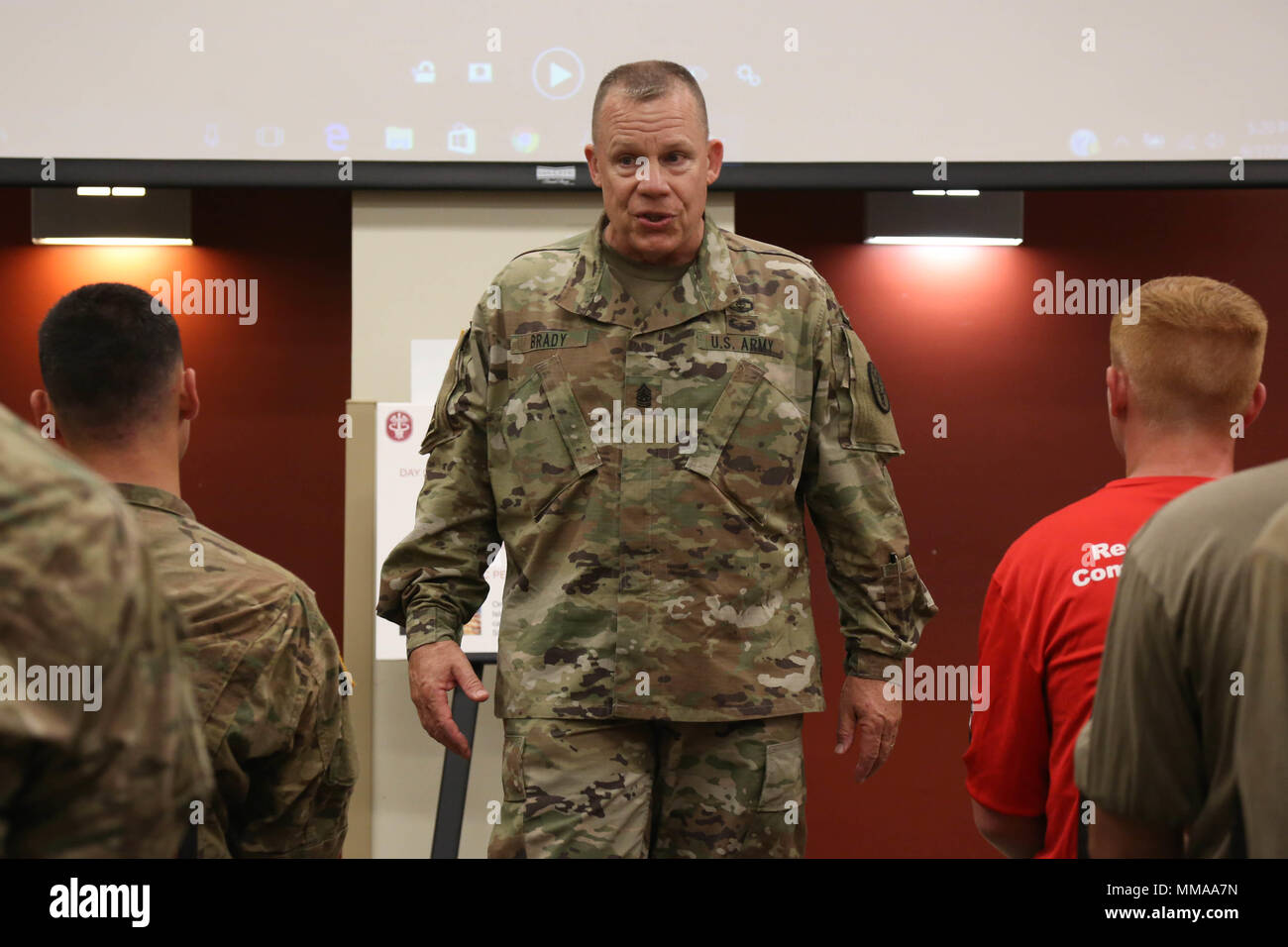 U.S. Army Command Sgt. Maj. Matthew Brady of the Regional Health ...