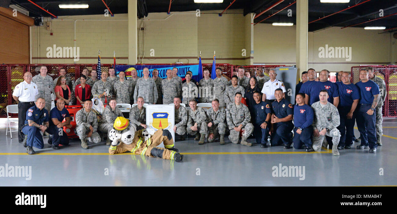 Brig. Gen. Cox signs off for Fire Safety Week. The ceremony was held at ...